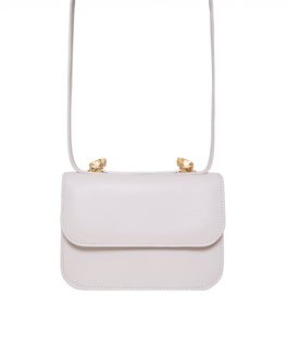 Zeus+Dione Ivory leather Filareti bag