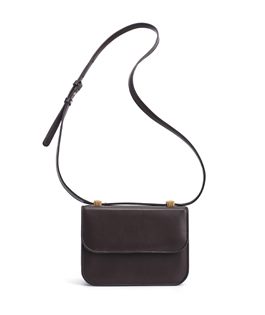 Zeus+Dione Brown leather Filareti shoulder bag | aesthet.com